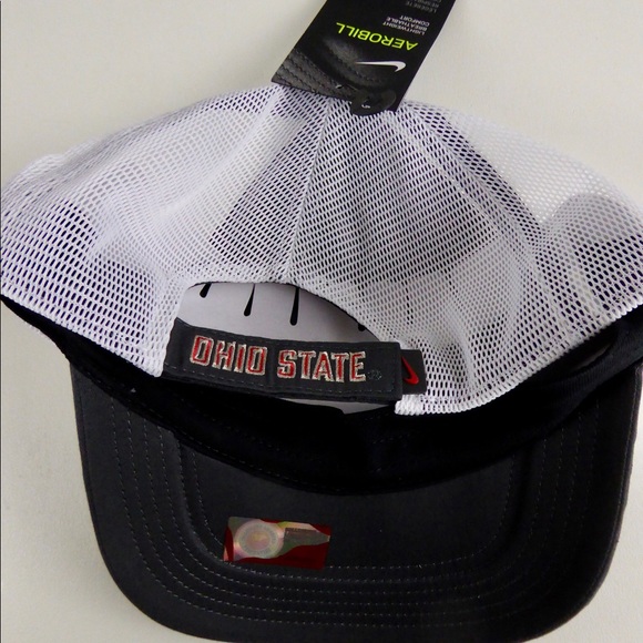 Nike | Accessories | Nike Aerobill Mesh Trucker Hat Ohio State Buckeyes ...